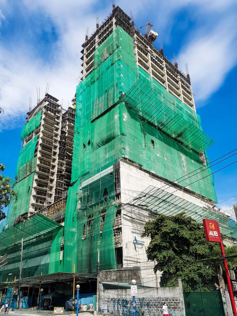 Grand View Tower current view from Sen. Gil Puyat Avenue showing casted ...